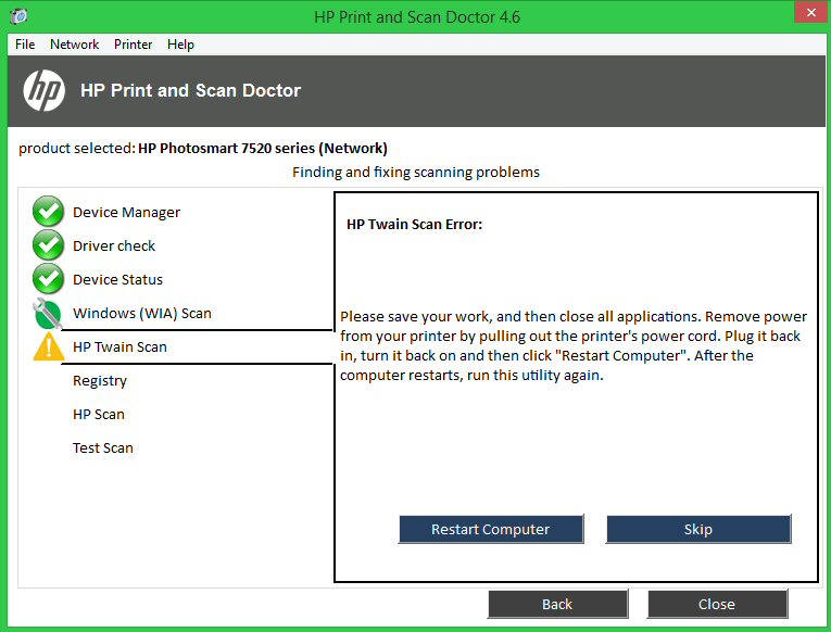 Solved: hp photosmart 7520 scan problem: Automatic Document Feed - HP ...