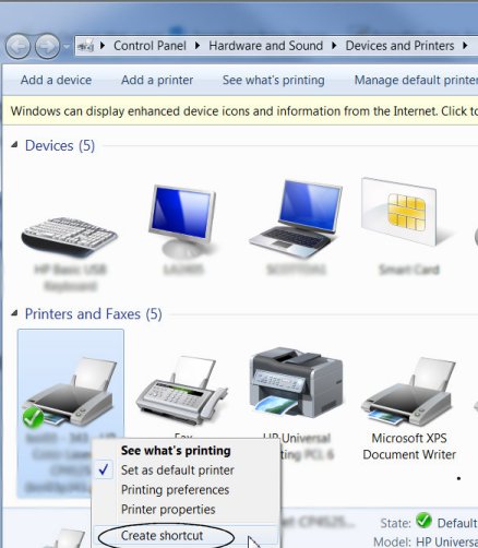 how do I set a shortcut for my HP, printer - HP Support Community - 4830102