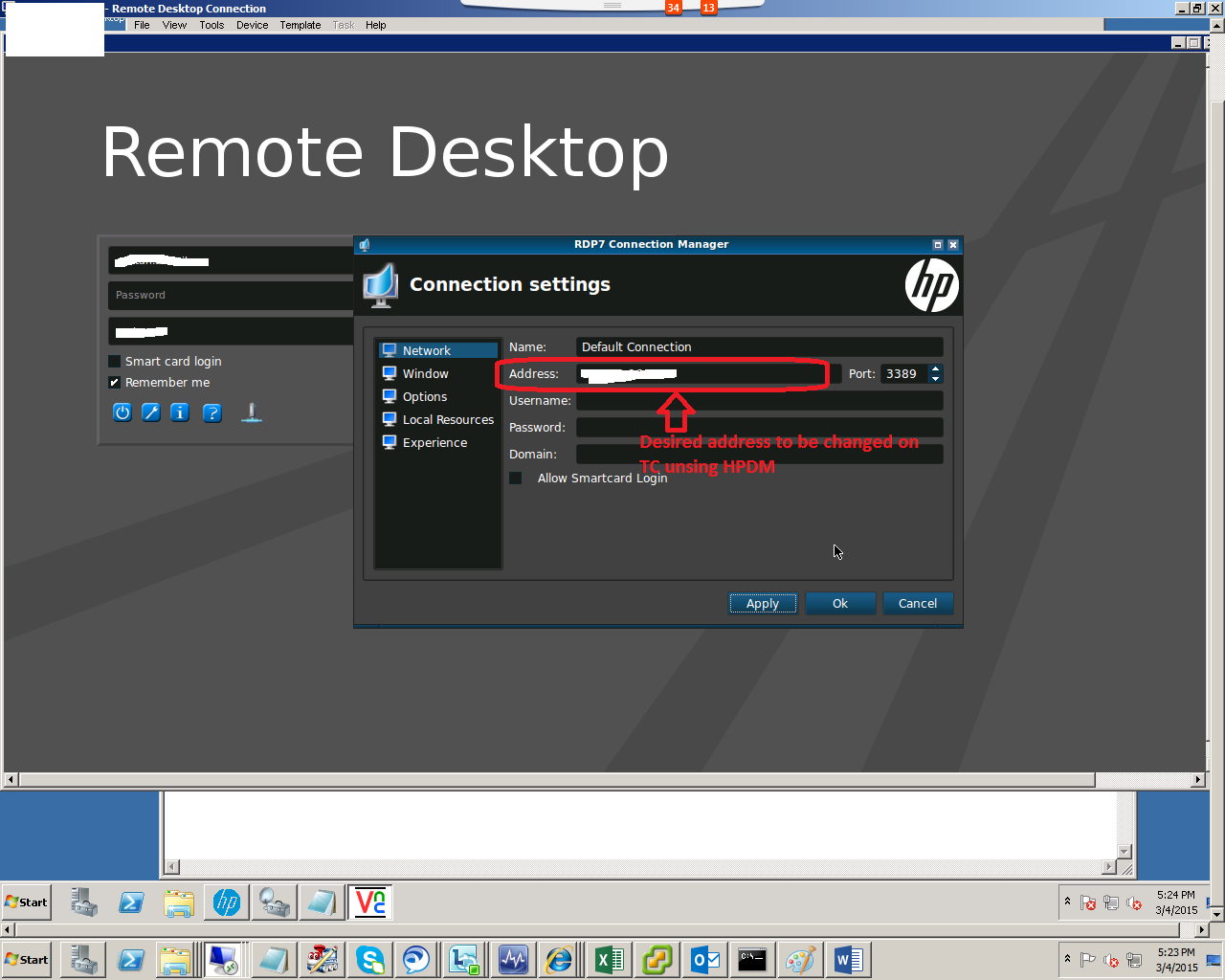 Changing Connection Settings on Thin Client T410 using HP De... - HP ...