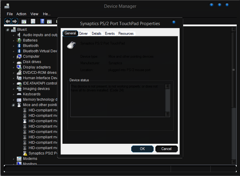 Solved: Synaptics Touchpad Driver Trouble (installed but doesn't app ... Solved: Synaptics Touchpad Driver Trouble (installed but doesn't app ...