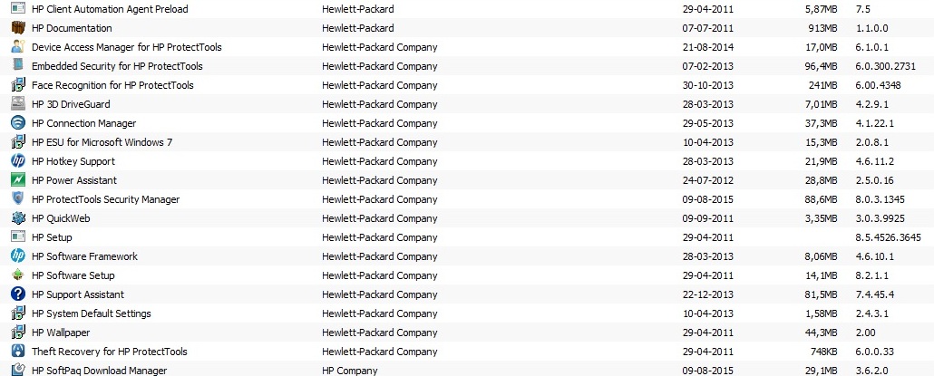 Hp ProtectTools Security Manager compatibility with Windows ... - HP ...