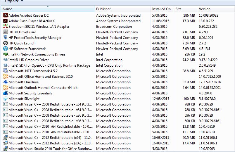 Hp ProtectTools Security Manager compatibility with Windows ... - HP ...