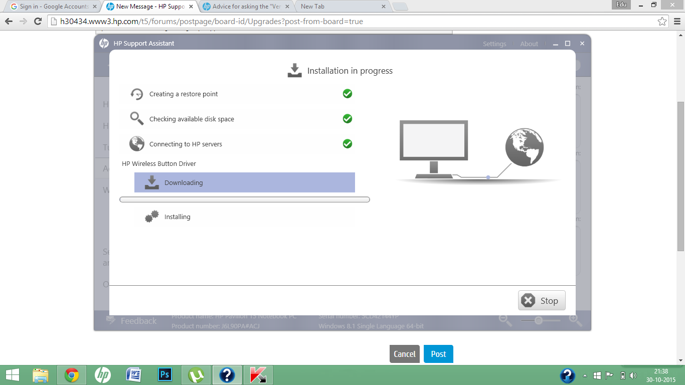 Solved: Update not downloading through hp support assistant - HP ...