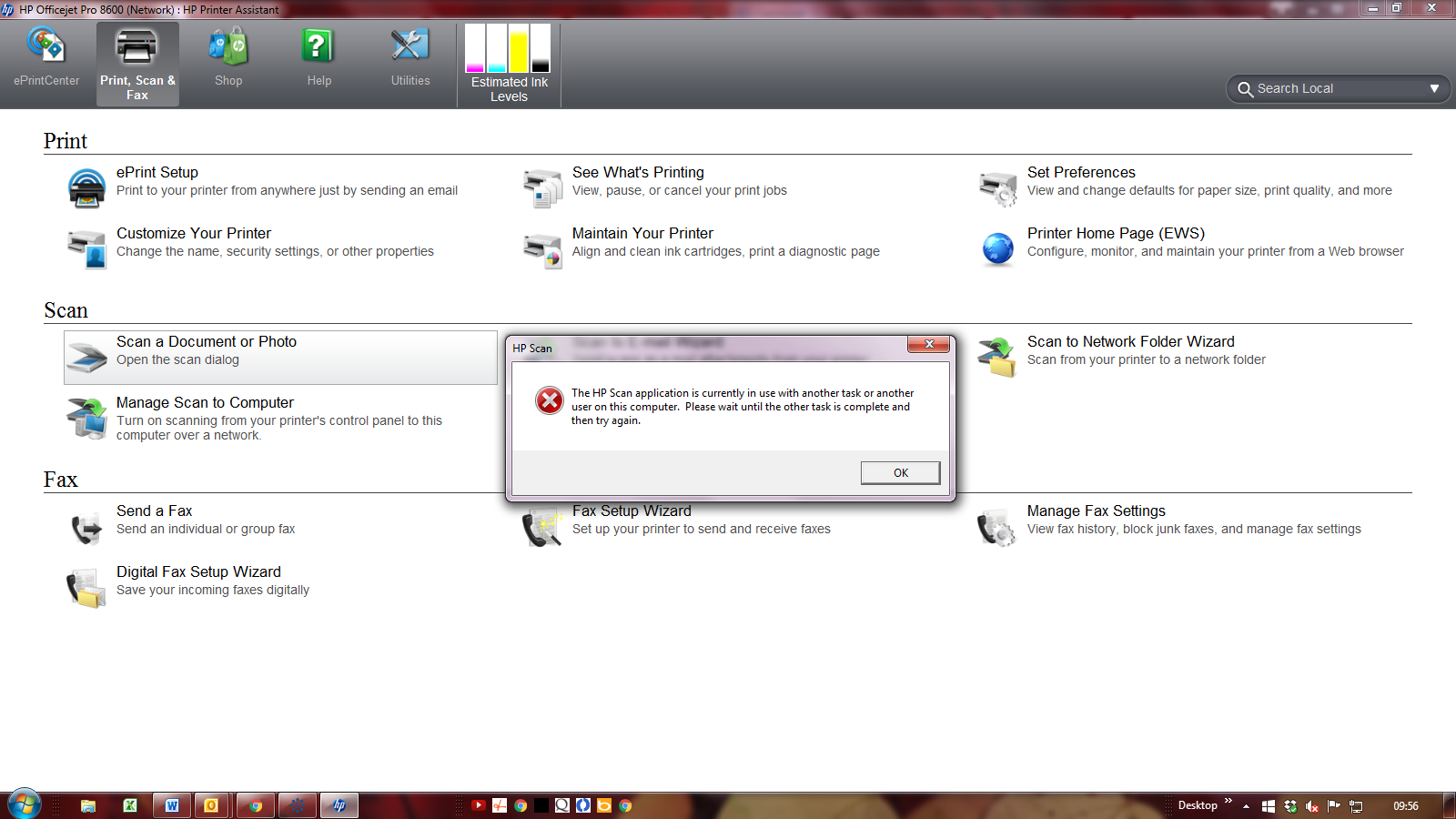 My HP Scan application says it's in use but it isn't - HP Support ... My HP Scan application says it's in use but it isn't - HP Support ...