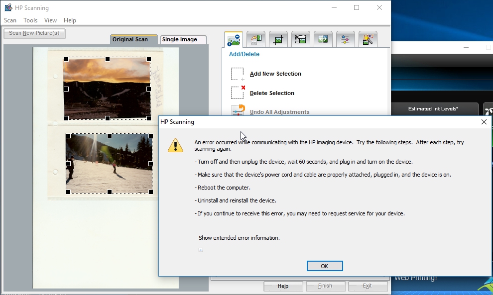 Windows 10 Scan and Capture app not working for HP Officejet... - HP ...