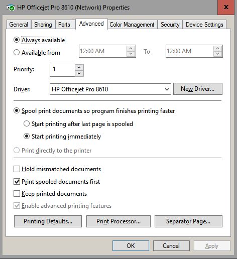 Solved: 8610 pause while printing after Windows 10 upgrade - Page 3 ...