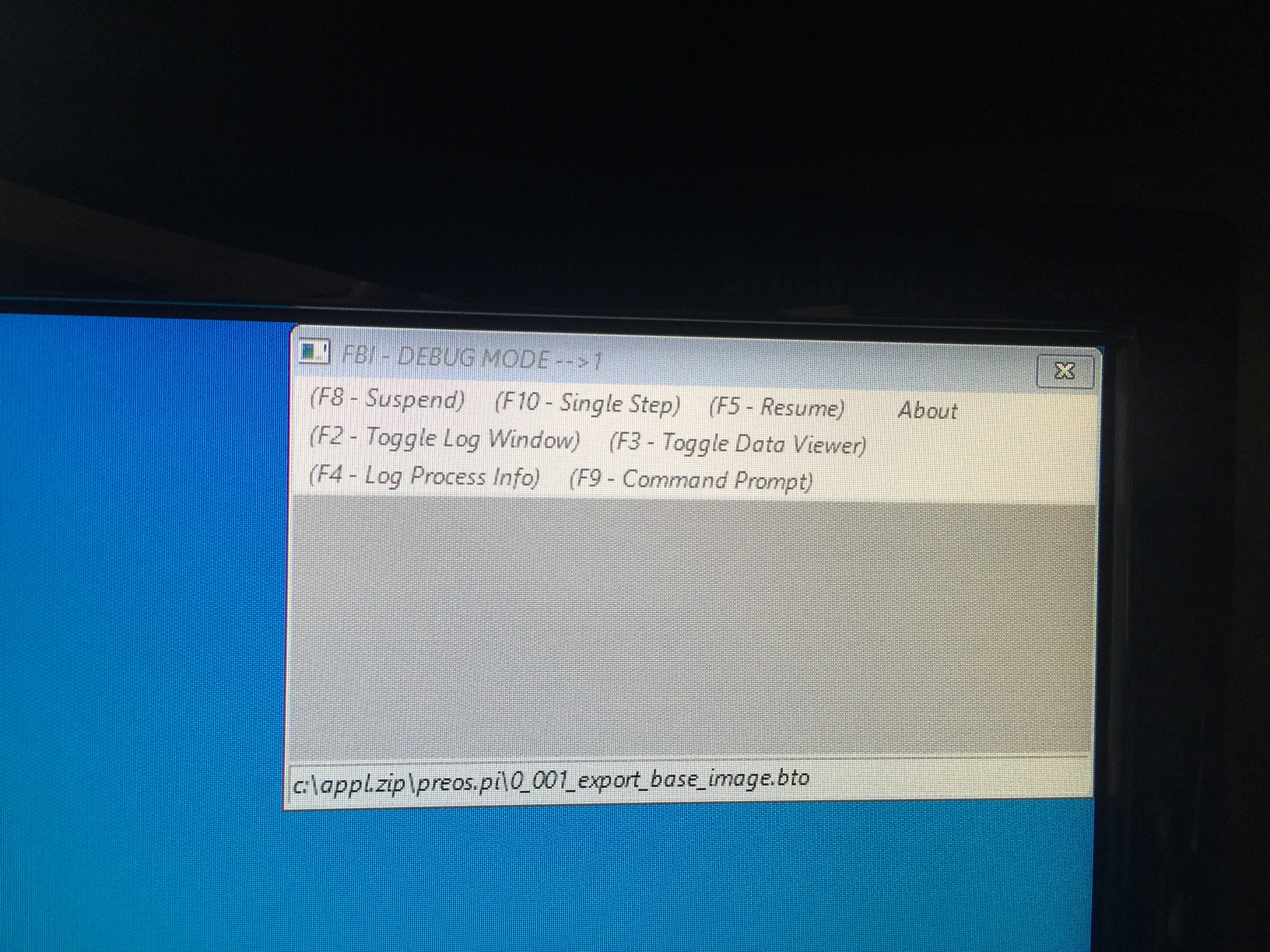 "FBI Debug Mode" Box Upon Recovery - HP Support Community - 5581880