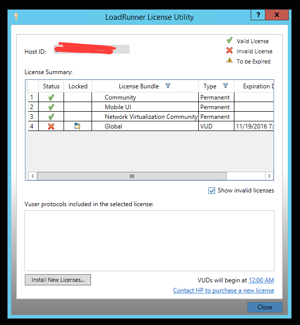Solved: LoadRunner fails to start with "There is no valid licence" m ...