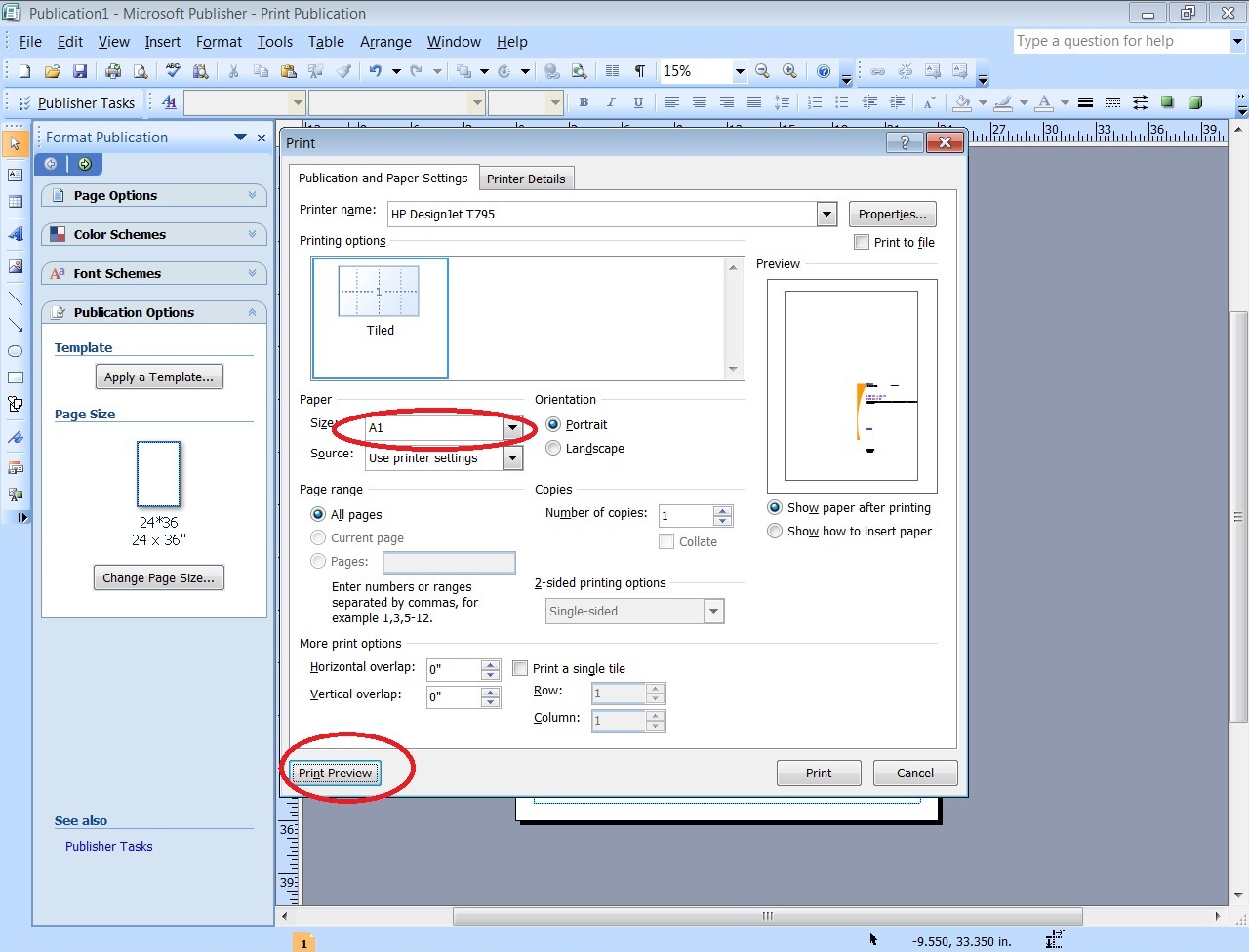Solved: Hp Designjet T120 printing blank posters from Publisher - HP ...