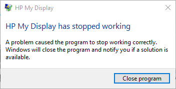 HP My Display Crashes after Windows 10 Anniversary Update - HP Support ...