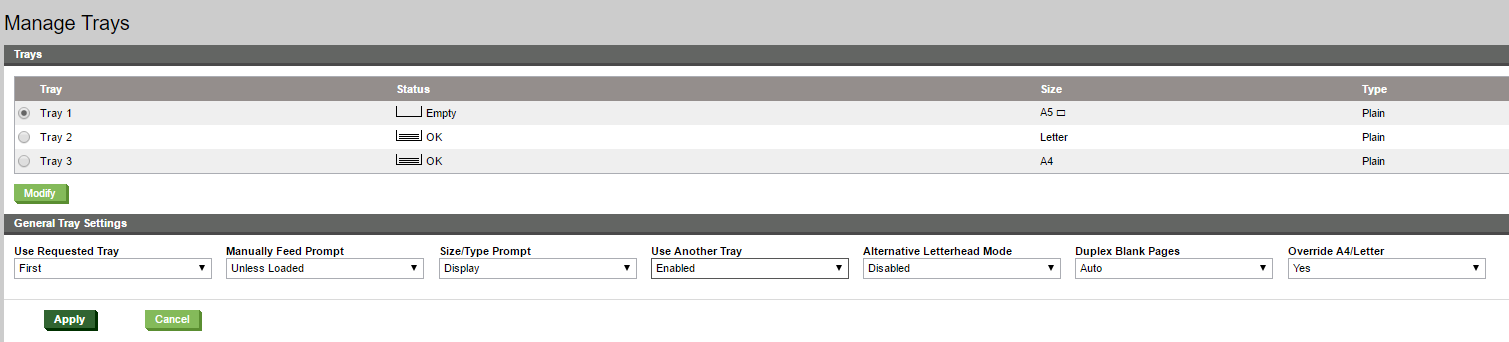 mfp m775 landscape printing default tray - HP Support Community - 5792861