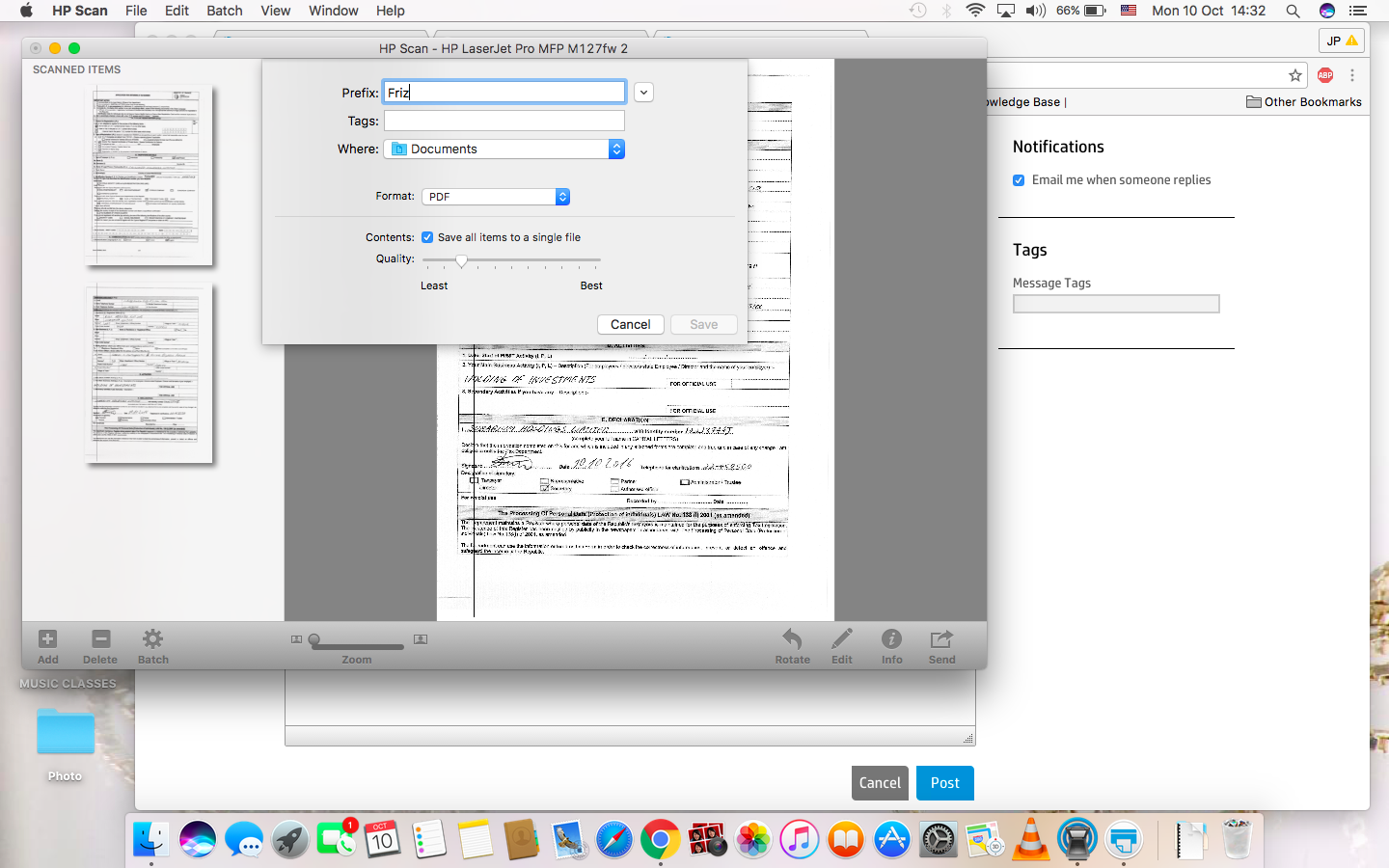 Solved: HP scan doesn't allow to save the doc - HP Support Community ...