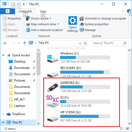 Solved: USE OF STORAGE CARDS - HP Support Community - 5871462