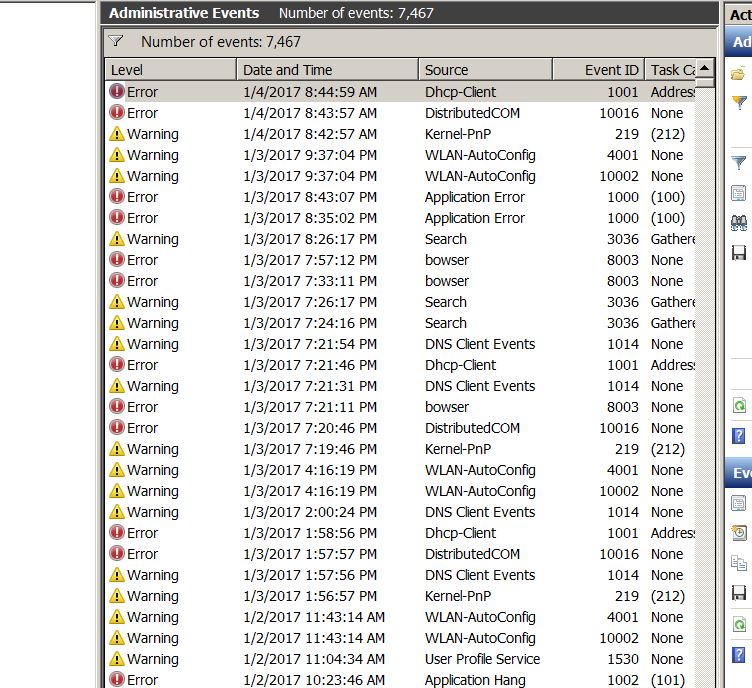 Solved: MS Errors and Warnings - HP Support Community - 5922441