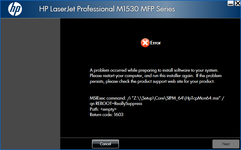 Solved: HP M1530_MFP Installaton issue - HP Support Community - 5934523