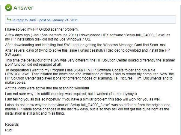 Missing scan.msi file. Missing install CD - HP Support Community - 117204