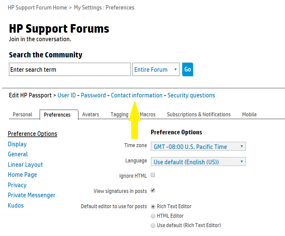 Solved: Changing my email Address - HP Support Community - 5995955