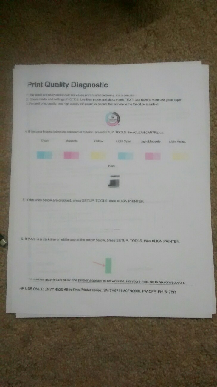 HP ENVY 4520 ink smearing with text documents - HP Support Community ...