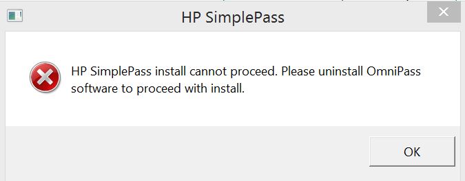uninstalled hp simplepass mistakenly, unable to install it a... - HP ...