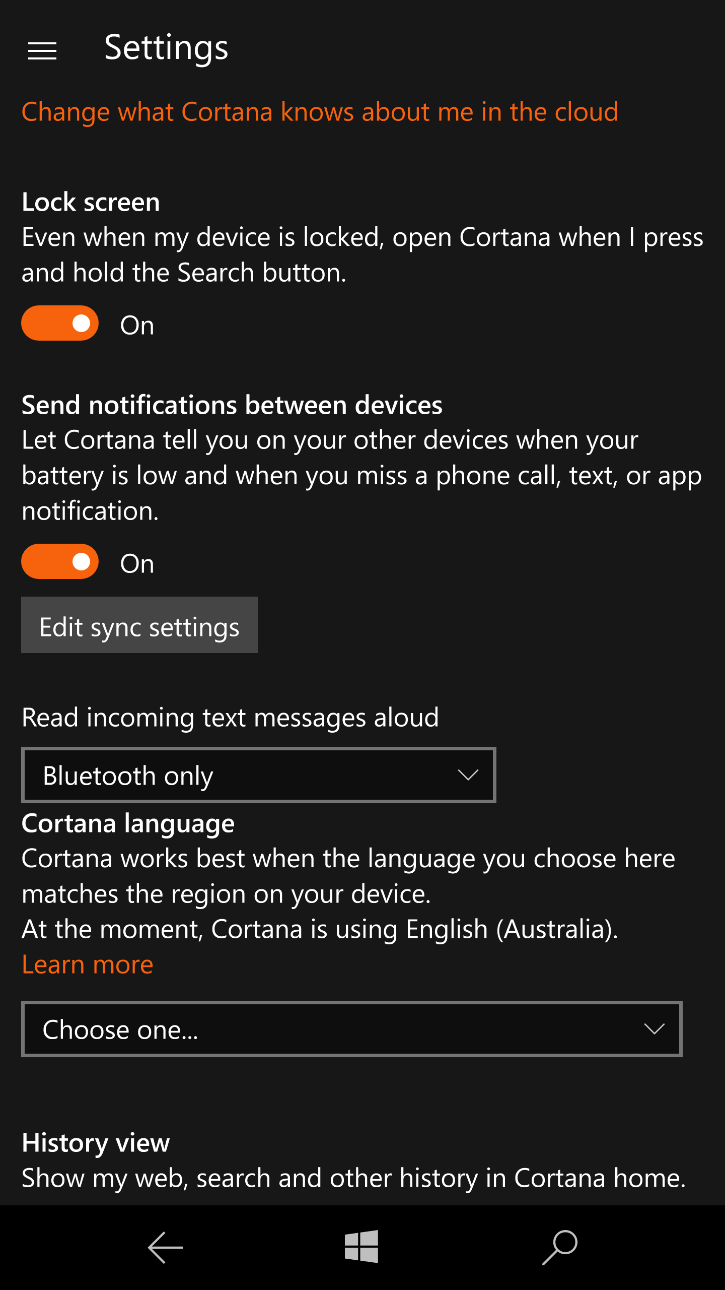 Hey Cortana setting missing - HP Support Community - 6069048