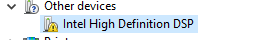 Intel high definition DSP - HP Support Community - 6081338