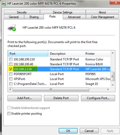 My printer "HP LaserJet 200 Color MFP M276 PCL6" is giving m... - HP ...