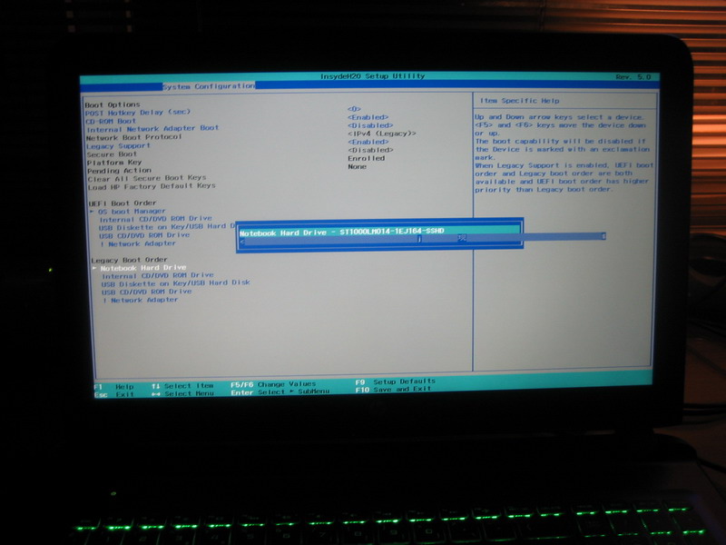 Solved: BIOS: Legacy boot problem with M.2 SSD - HP Support Community ...