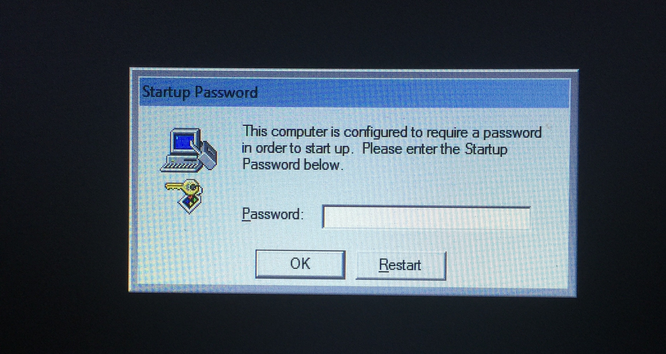 Startup Password - HP Support Community - 6230432