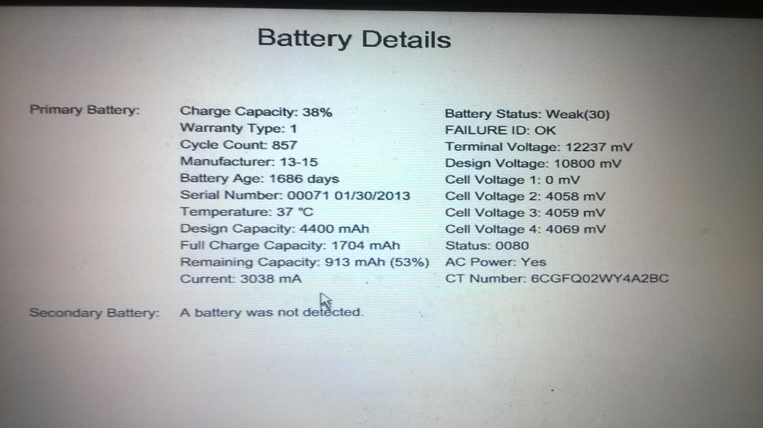 Solved: BATTERY PROBLEM - HP Support Community - 6317674