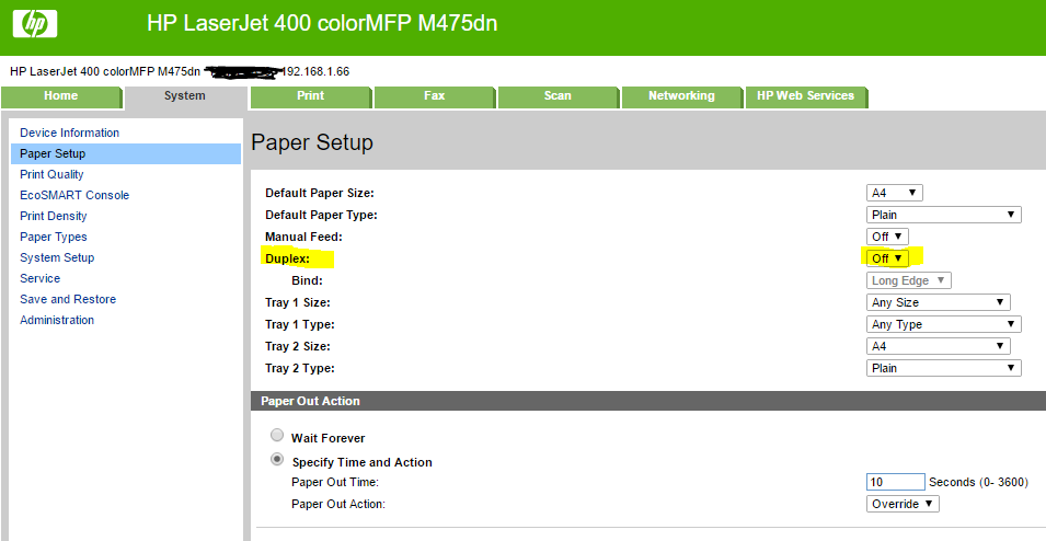 HP m506 disabling duplex printing - HP Support Community - 6319988