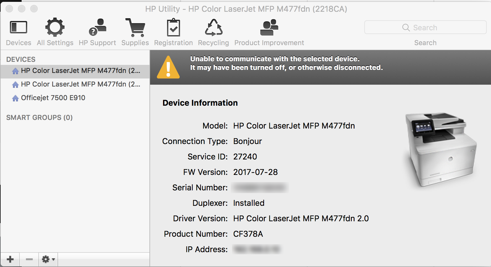 Scanner not working bad communication with computers - HP Support ...