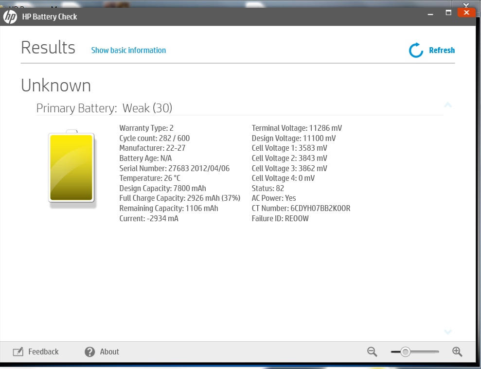 Solved: Battery always charging at 38% and it is not increasing - HP ...