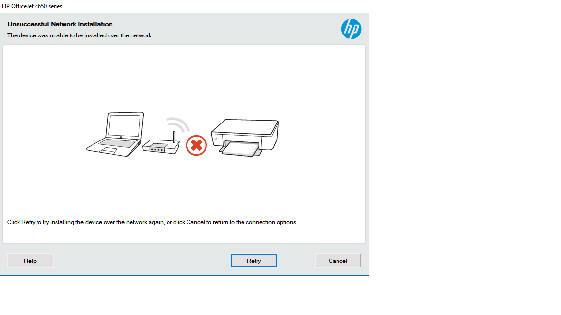 Officejet 4650 won't install - HP Support Community - 6365177