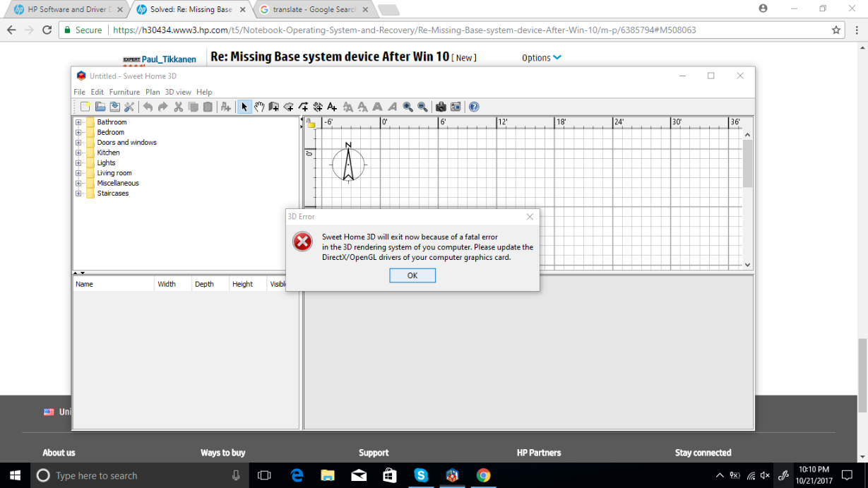 Solved: Re: Missing Base system device After Win 10 - HP Support ...