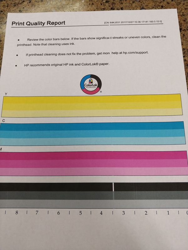 Have black streaks when printing black, not colors. - HP Support ...