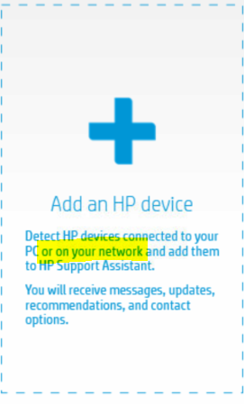 HP Support Assistant trying to use SNMP to discover network ... - HP ...