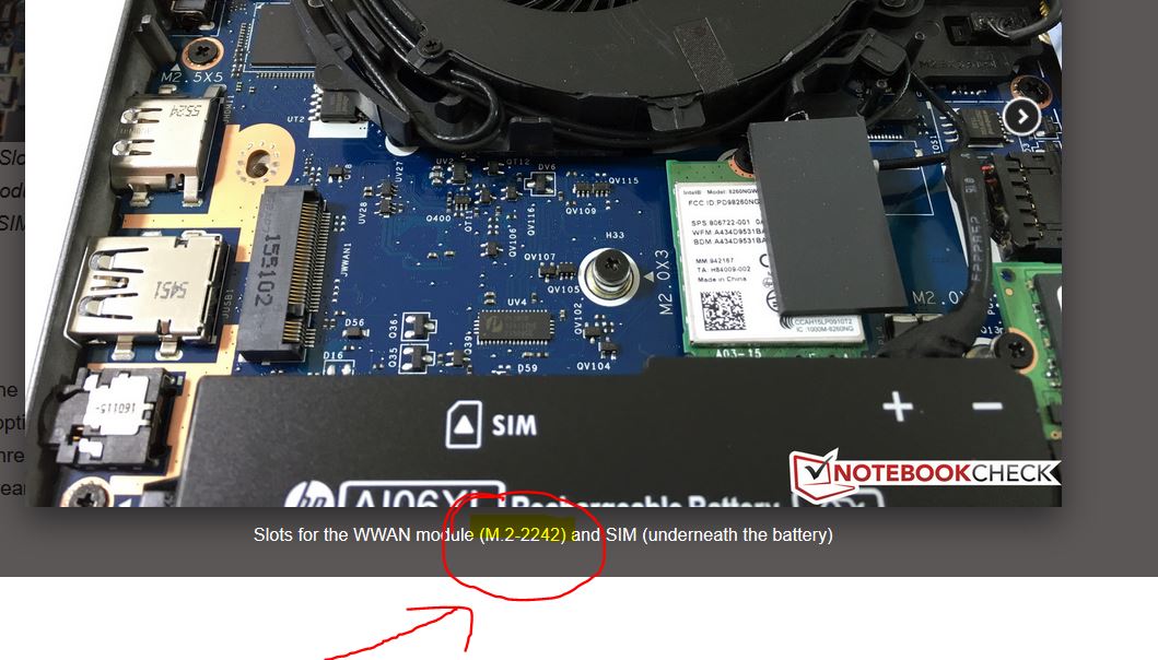WWAN SLOT - HP Support Community - 6430289