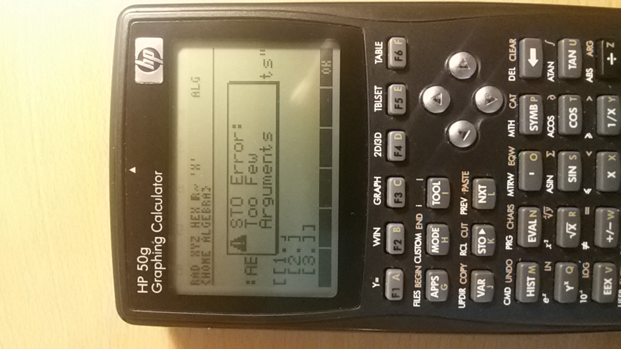 Solved: How to store a matrix in HP50g using LIBEVAL ? - HP Support ...