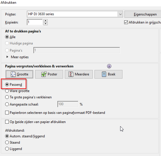 Printer margin on Word document set to 2.54 cm - actual marg... - HP ...