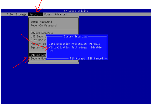 Solved: does it support VT-X and how to enable it - HP Support ...