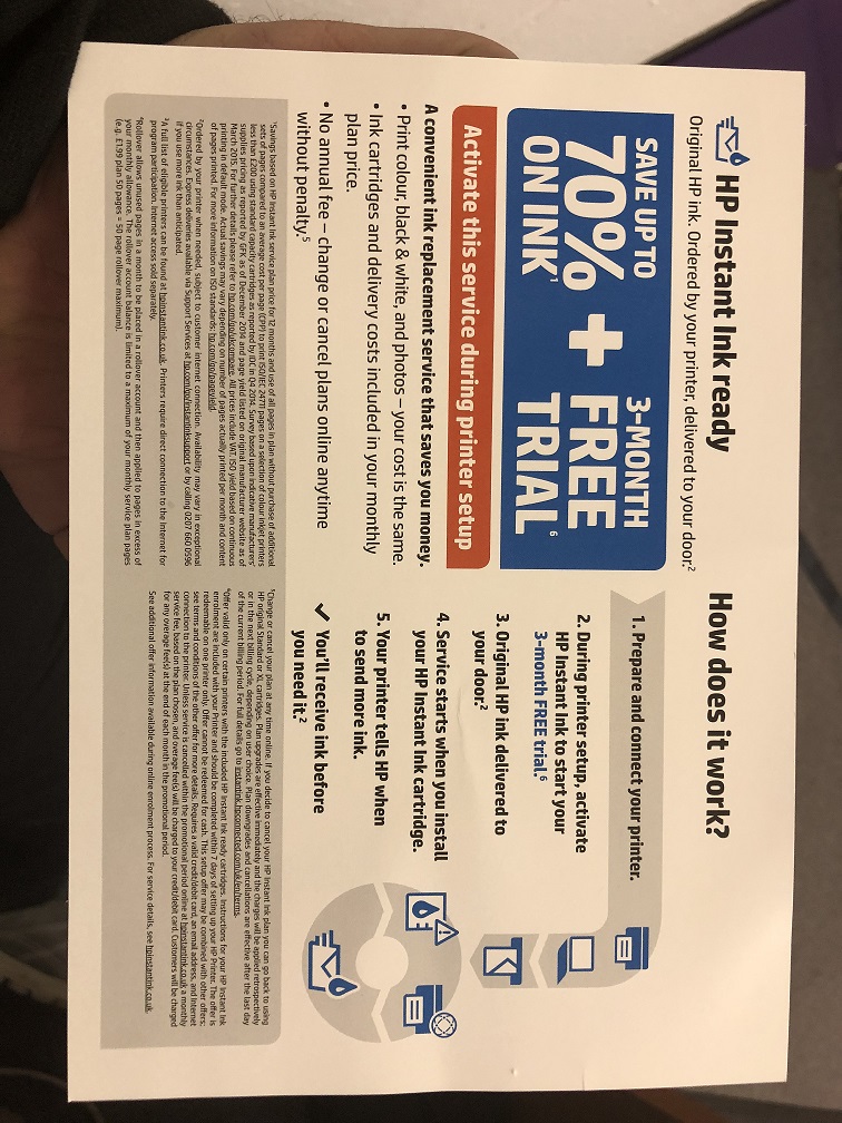 Solved: I Have Months Free Trial For Instant Ink Why Im Charge HP ... Solved: I Have Months Free Trial For Instant Ink Why Im Charge HP ...