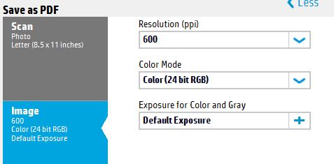 Solved: Scanning >= 600 DPI documents with multiple pages in PDF - HP ...