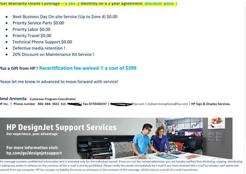 Possible Email Scam? - HP Support Community - 6640849