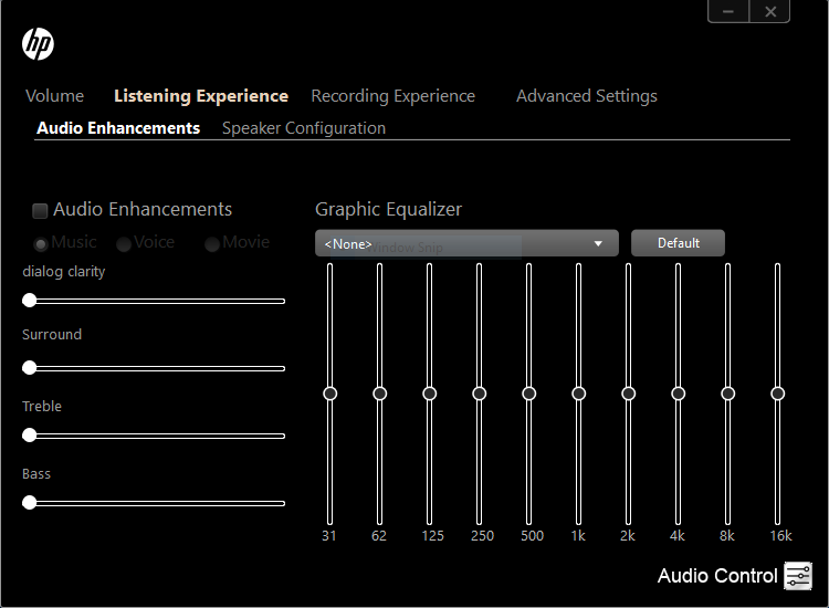 HP Audio Control and other audio options - HP Support Community - 6647843 HP Audio Control and other audio options - HP Support Community - 6647843