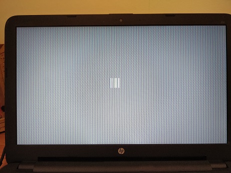 Blue and Purple lined blank screen - HP Support Community - 6675815