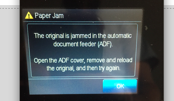 Solved: Officejet 6600 false jam message - HP Support Community - 6017025