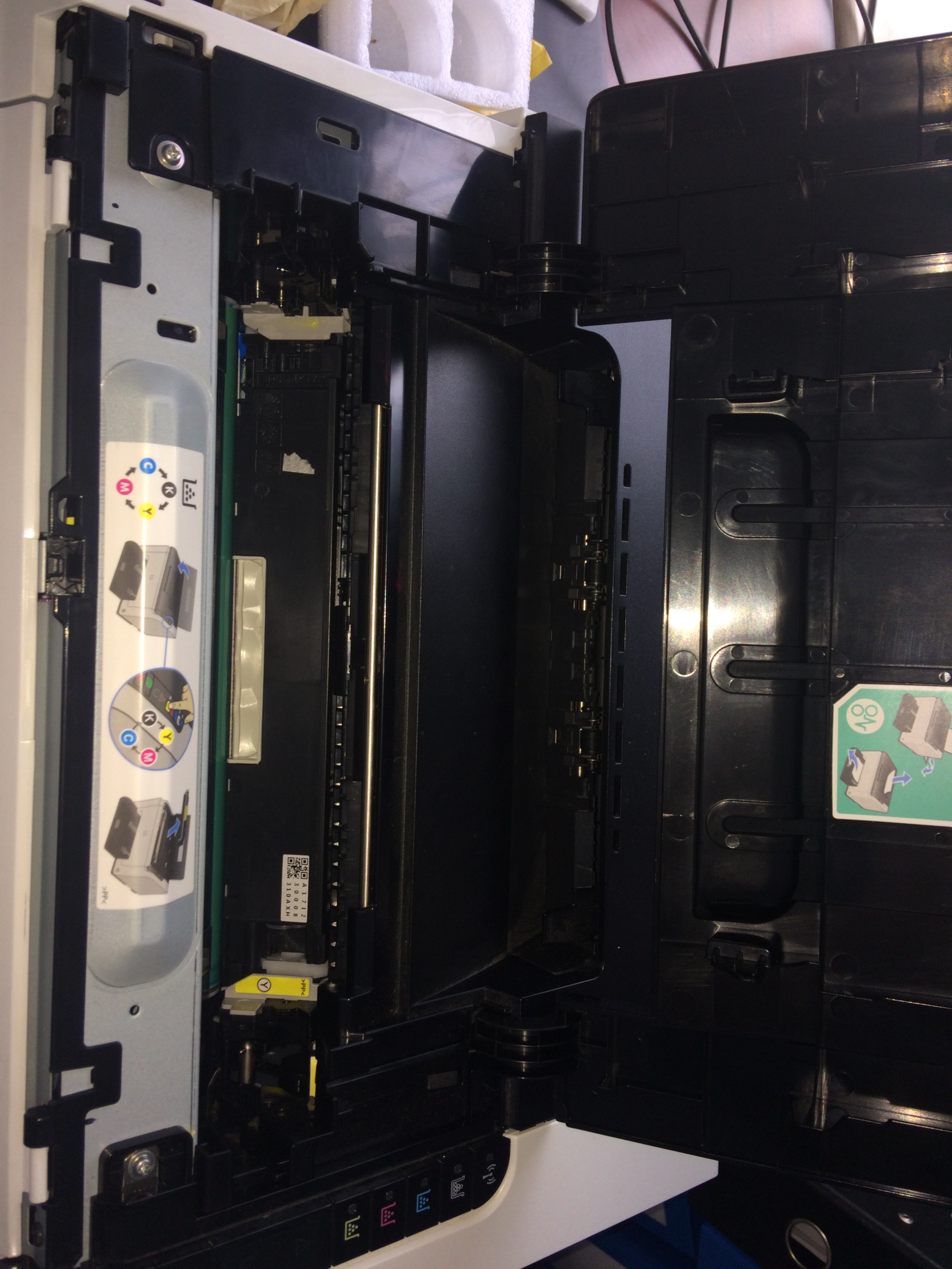 Hp cp1025nw cartridge carousel jam - HP Support Community - 6709700