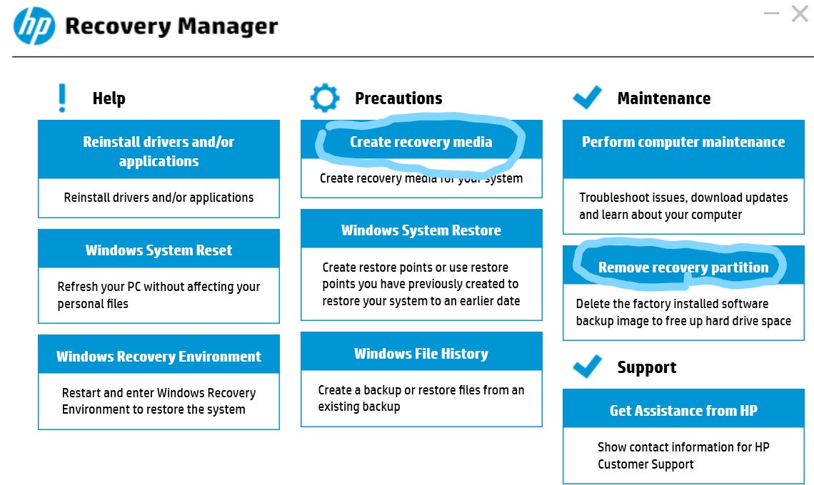 Solved: Can I delete the OEM partitions? How? - HP Support Community ...