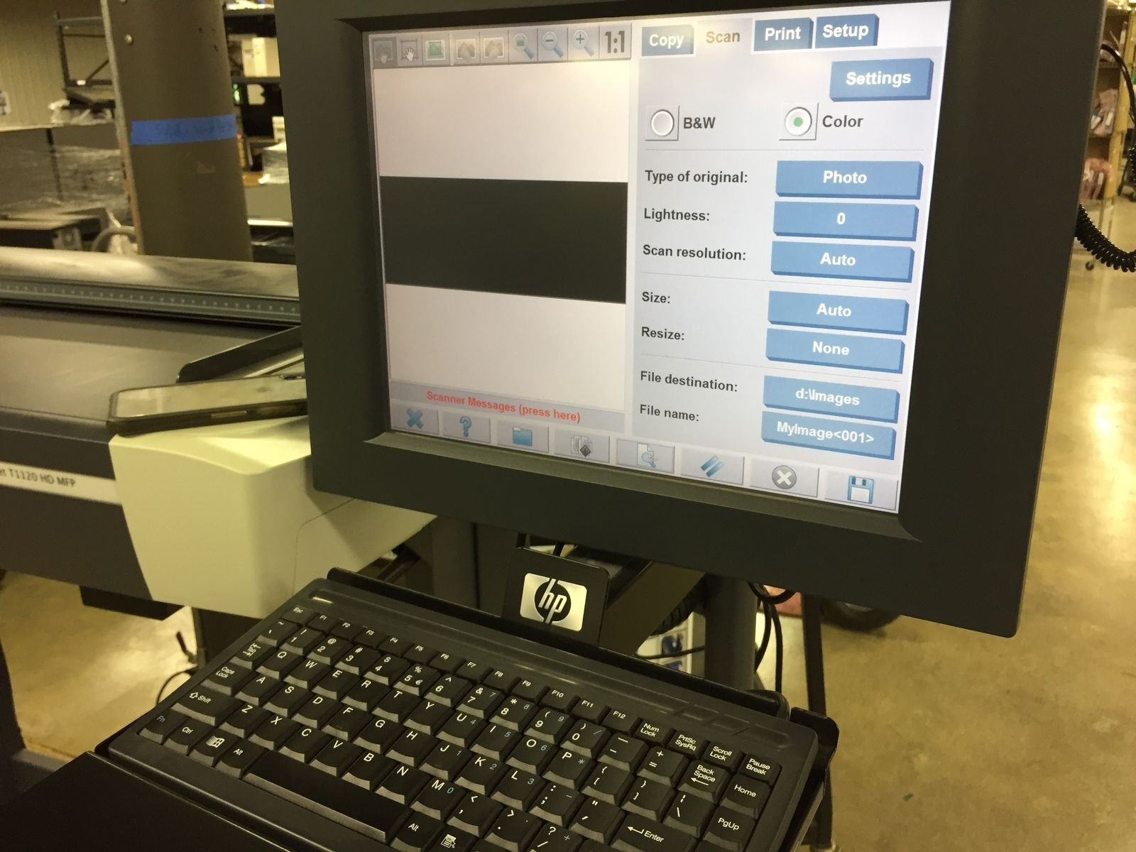 Scanning black - HP Designjet Scanner 4500 Q1277A - HP Support ...