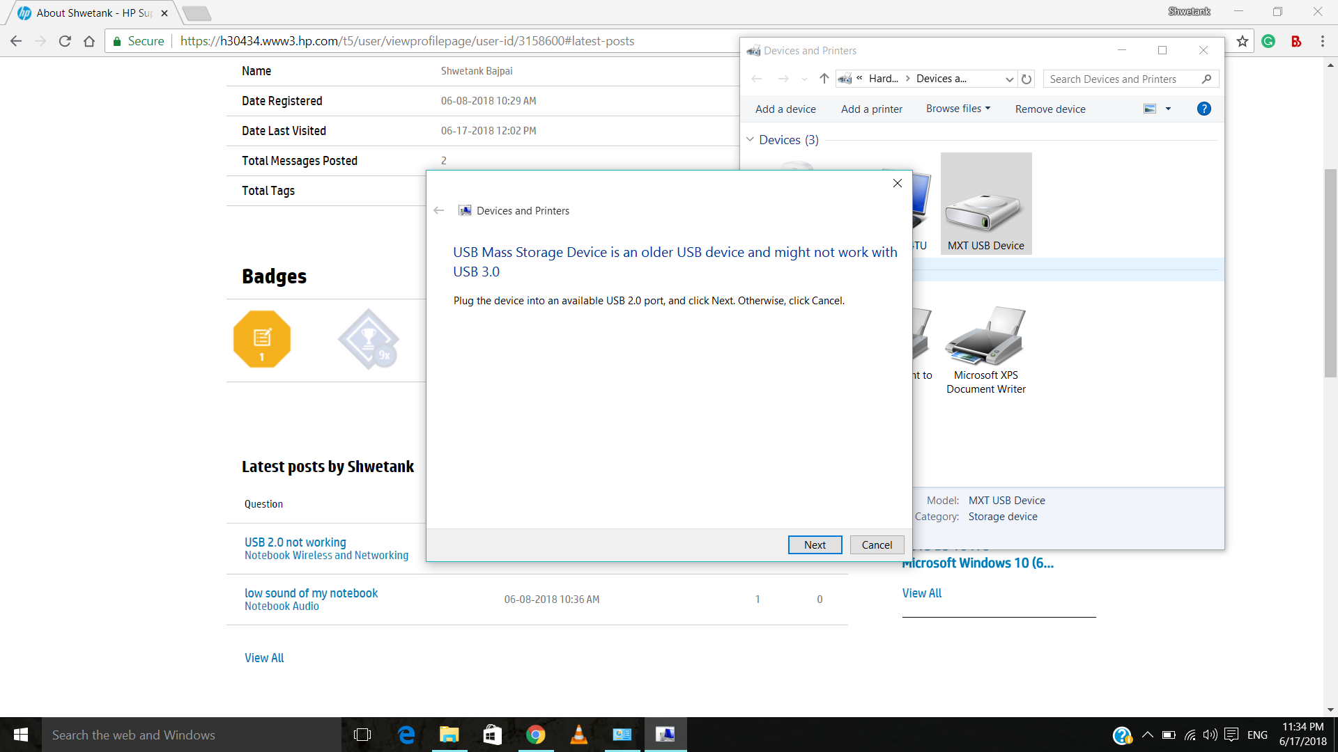Solved: USB 2.0 not working - HP Support Community - 6728480